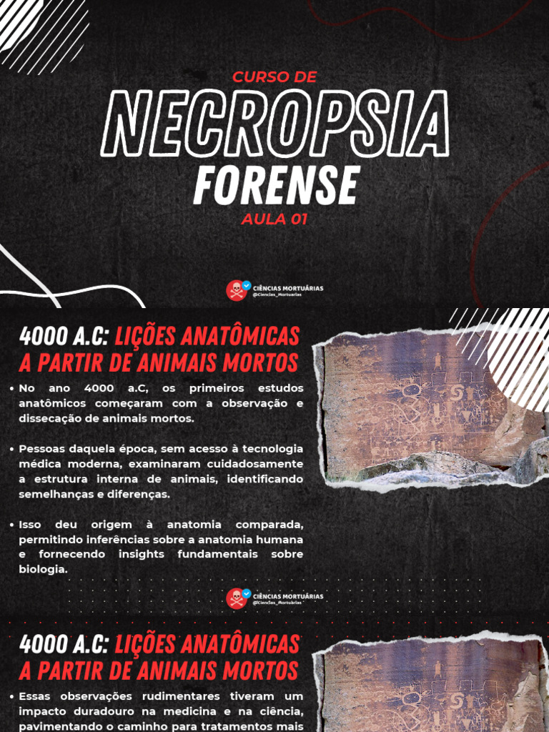 História da Necropsia e Anatomia | PDF | Autópsia | Morte