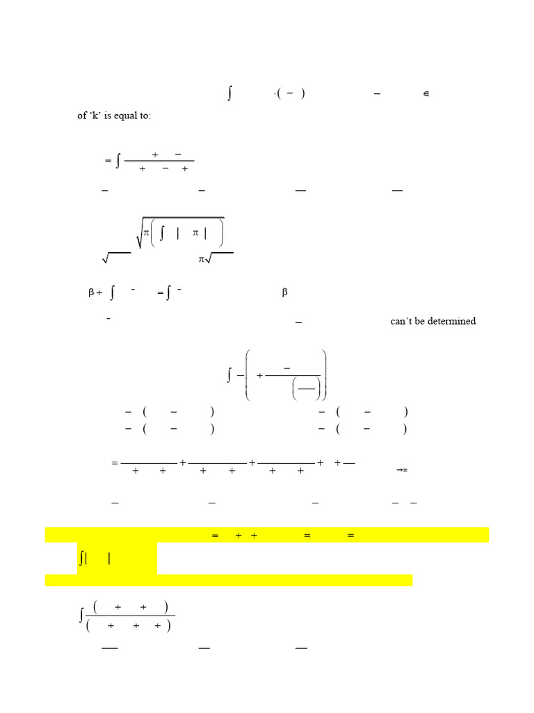 Definite and Indefinite Integral | PDF | Mathematical Relations ...
