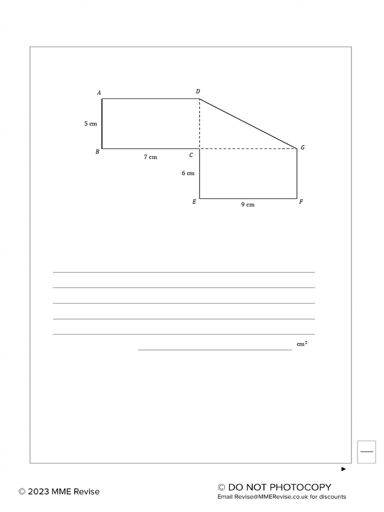 Areas of Shapes Questions | PDF | Area | Geometric Shapes
