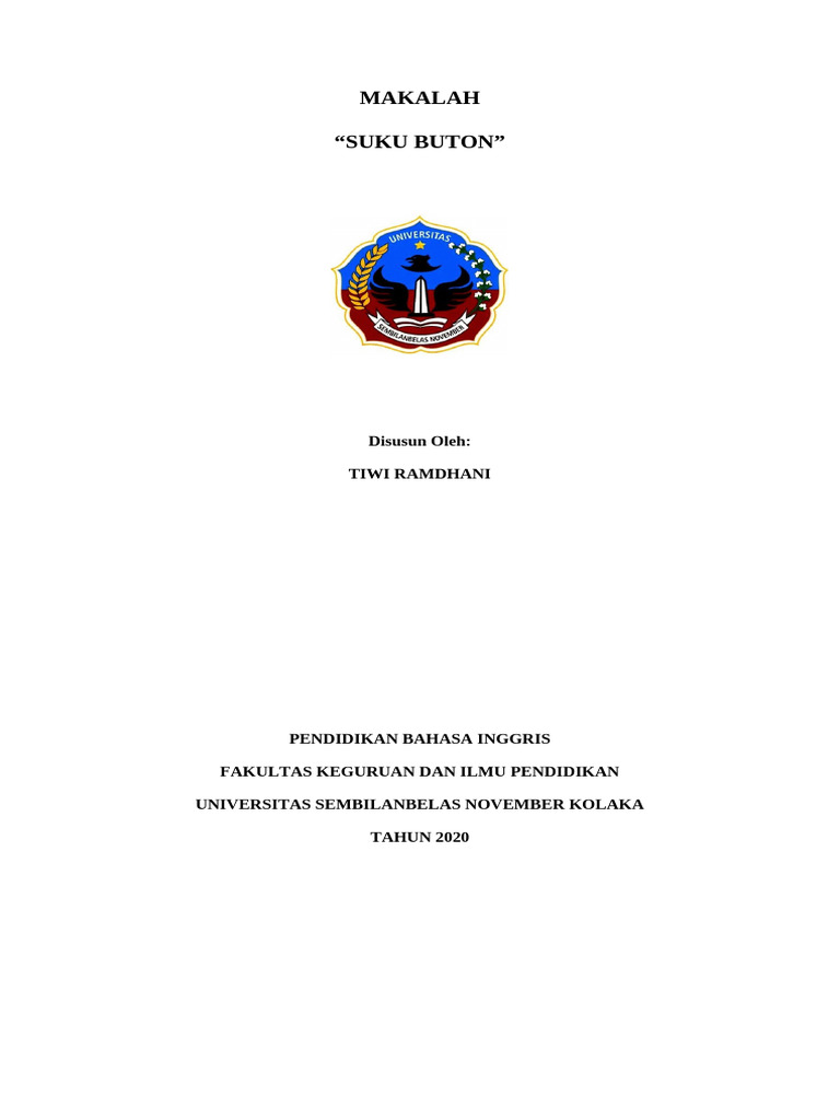 Sejarah dan Budaya Suku Buton | PDF