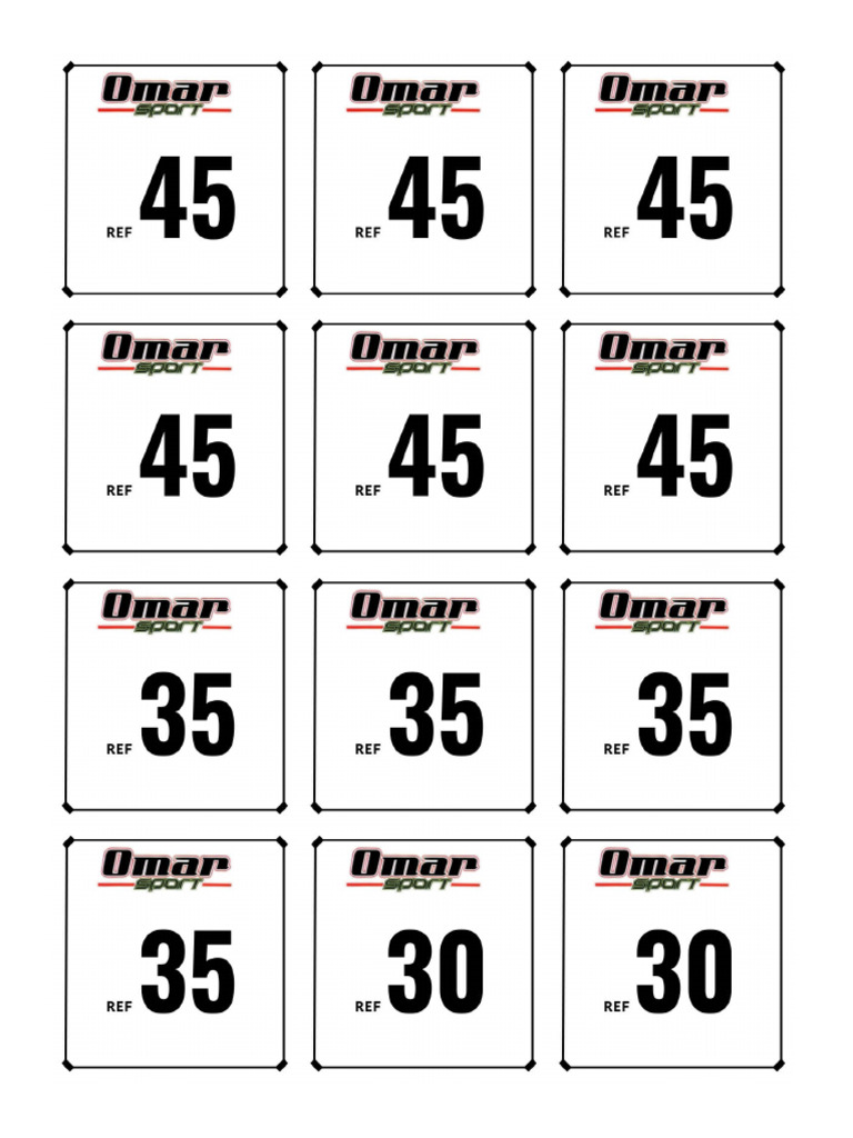 Precios Omar Sport Blanco | PDF