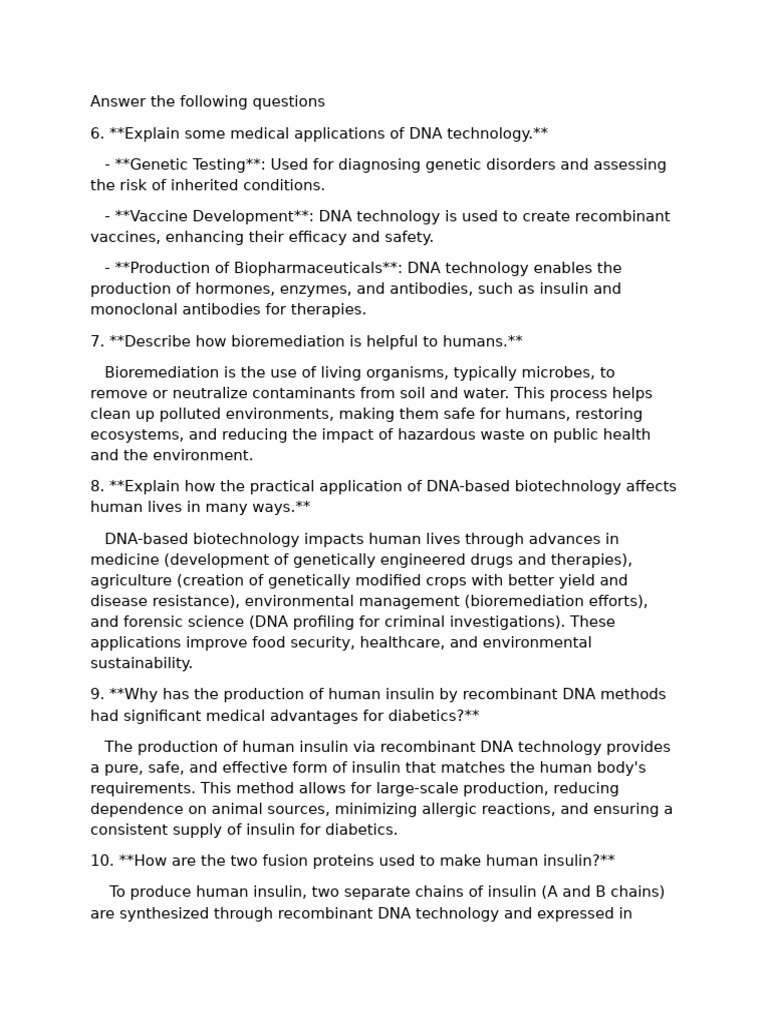 Biology | PDF | Biotechnology | Genetic Engineering