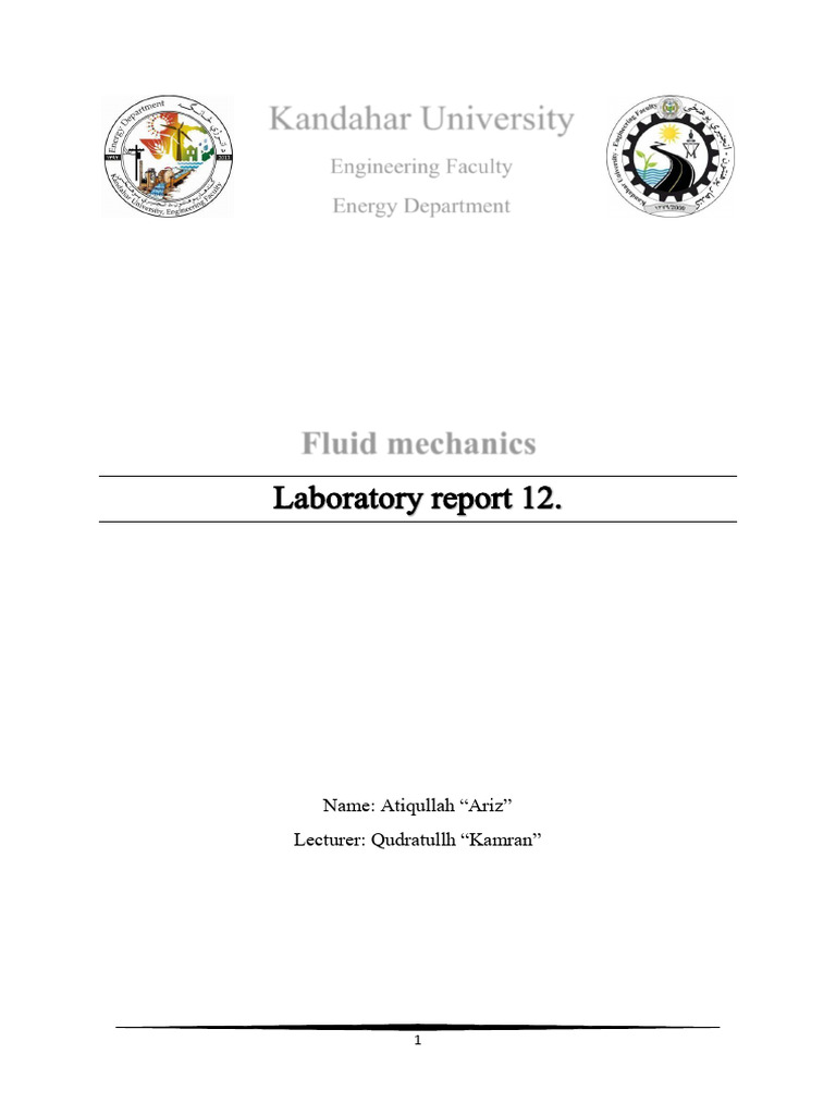 Discharge Measurement Using Rectangular Weir | PDF | Flow Measurement ...