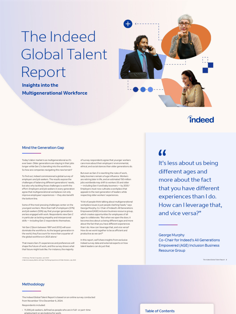 The Indeed Global Talent Report - Insights Into The Multigenerational ...