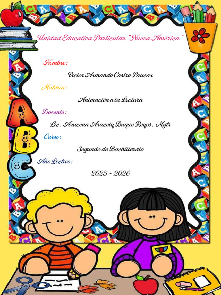 Caratula de Lectura | PDF