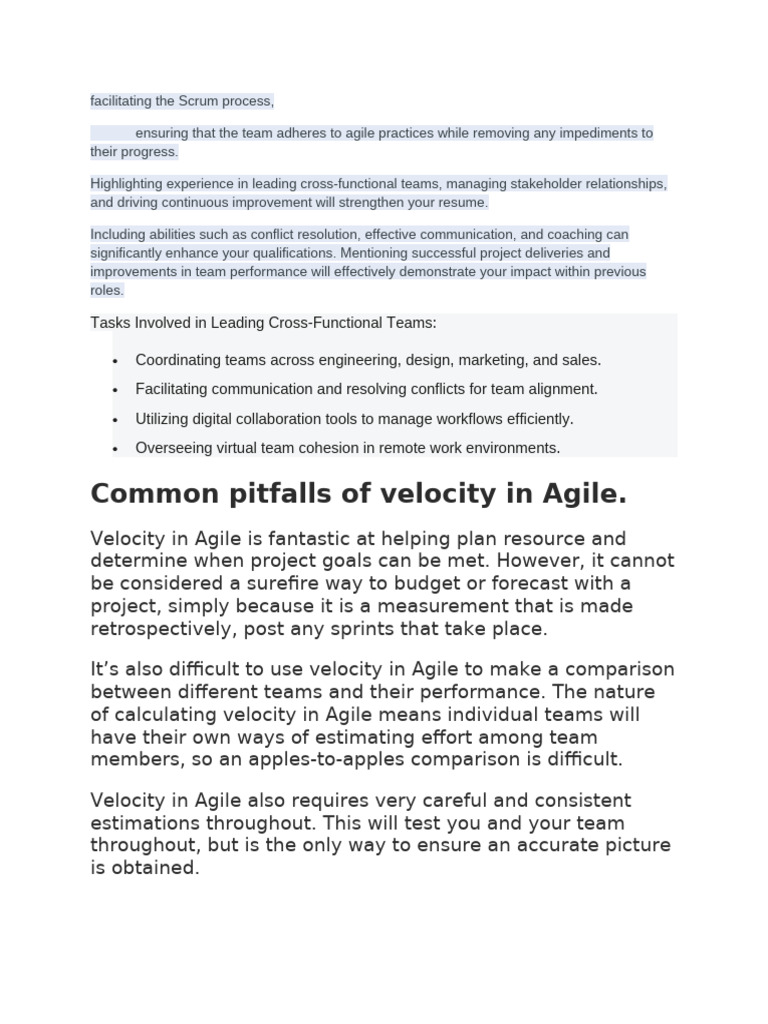 Facilitating The Scrum Process | PDF | Agile Software Development ...