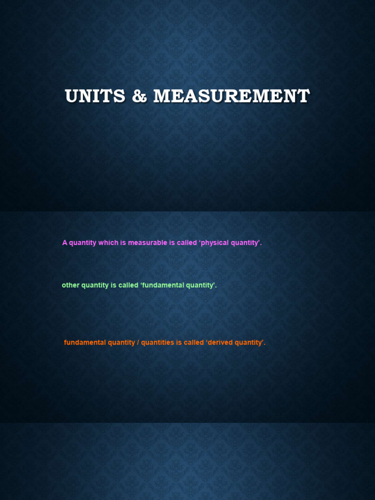 Understanding Units and Measurements | PDF | Significant Figures ...