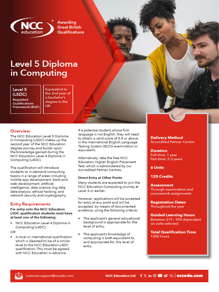 L5DC - B2.0 Programme Sheet 2024 - r06 | PDF | Diploma | Academic Degree