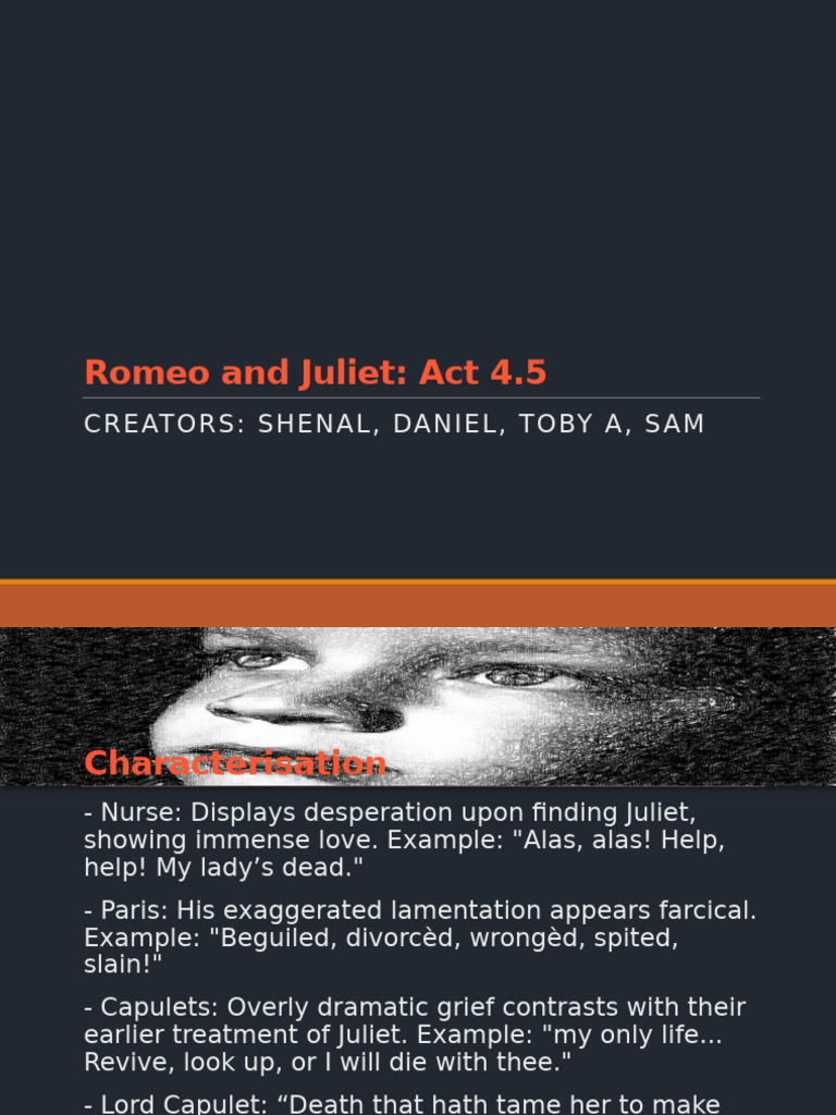 Romeo and Juliet Act 4 5 Presentation | PDF