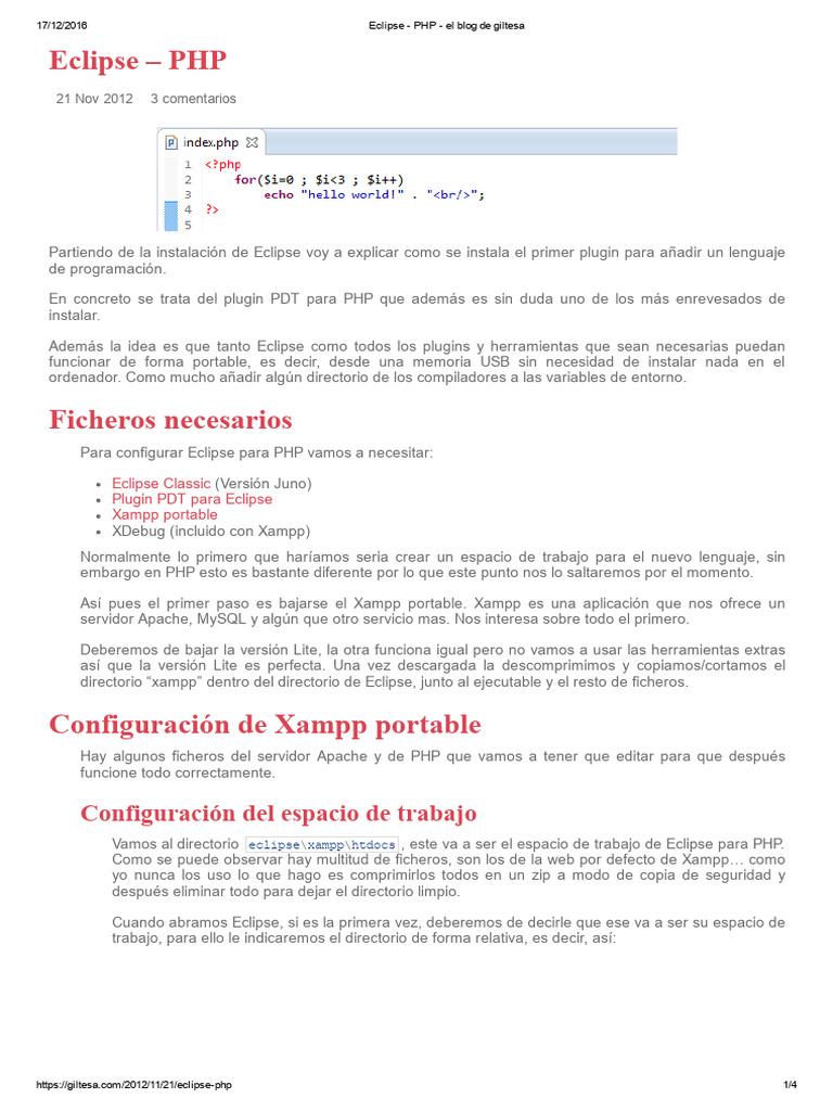 Eclipse - PHP | PDF | Php | Eclipse (software)