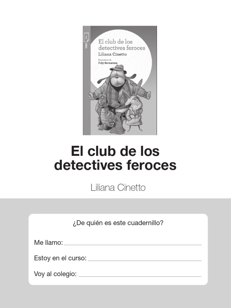 Actividades del Club de Detectives Feroces | PDF | Zoología