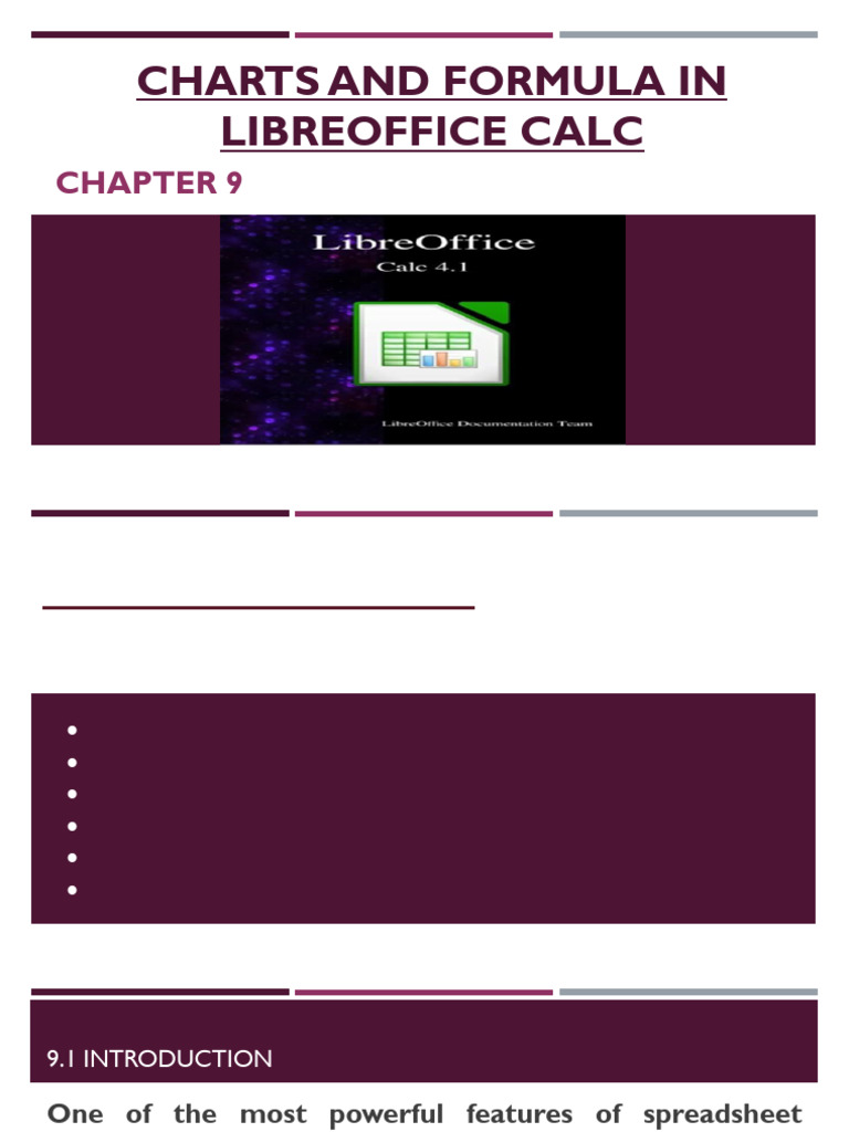 Charts and Formula - Ch-9 | PDF | Spreadsheet | Formula