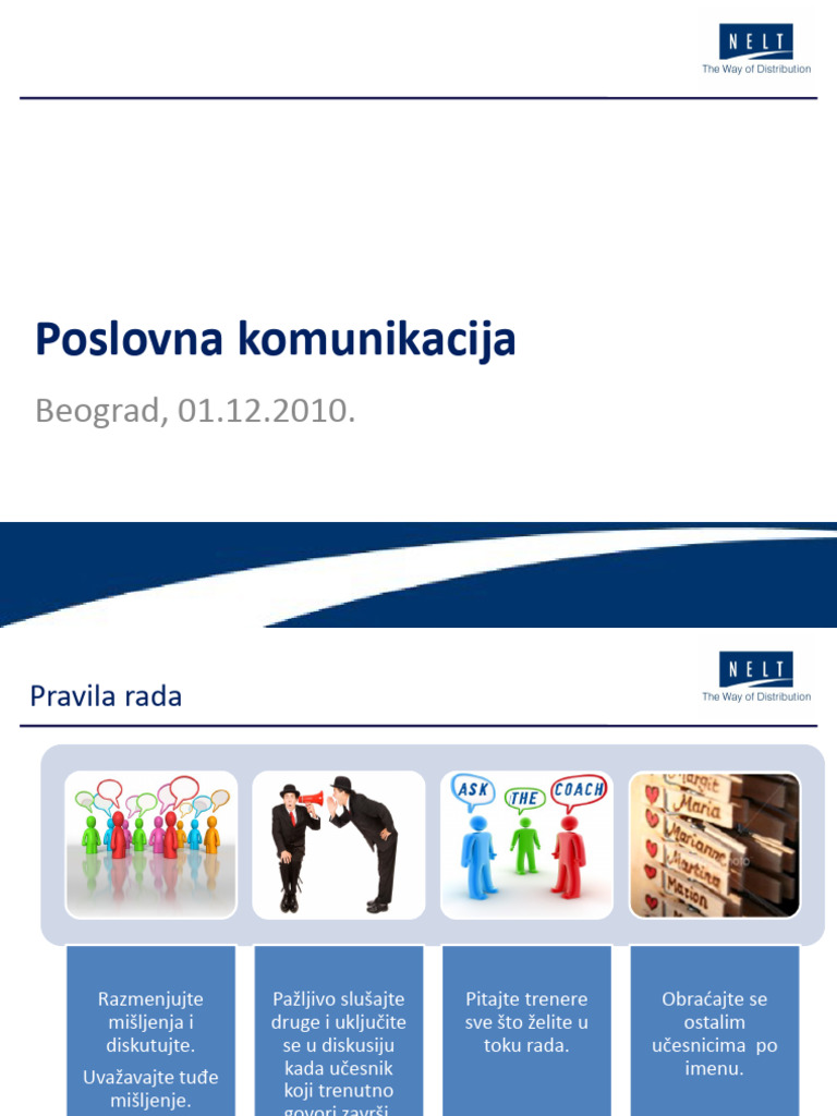 Poslovna Komunikacija - Trening | PDF