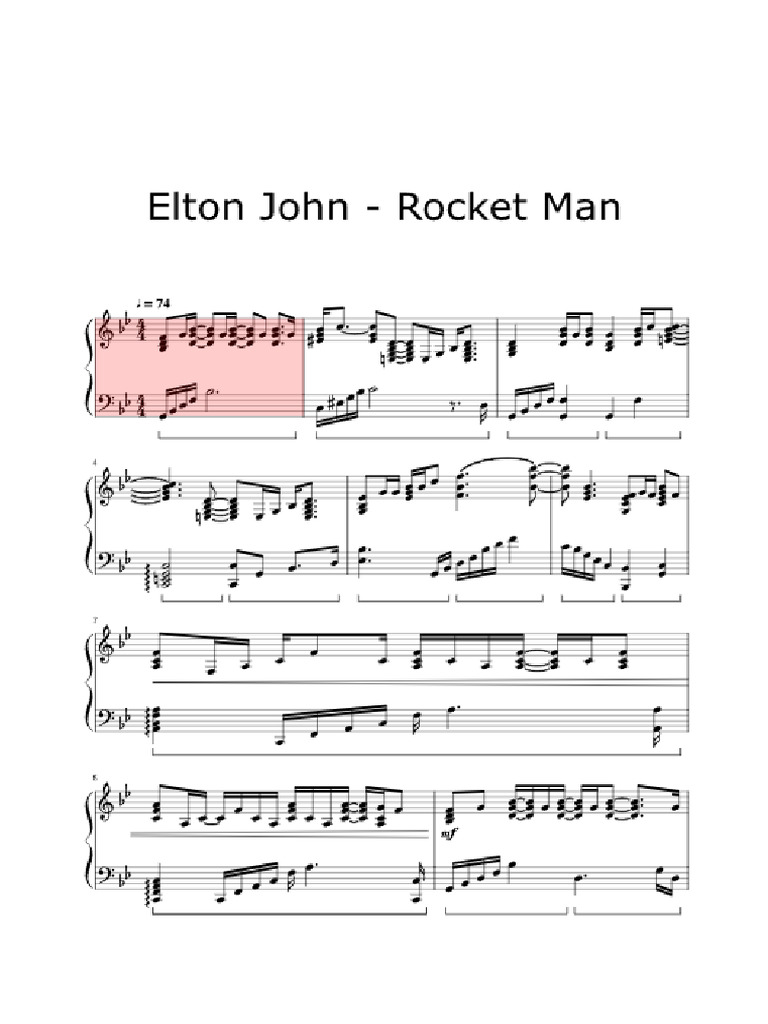 Rocket Man - Elton John | PDF