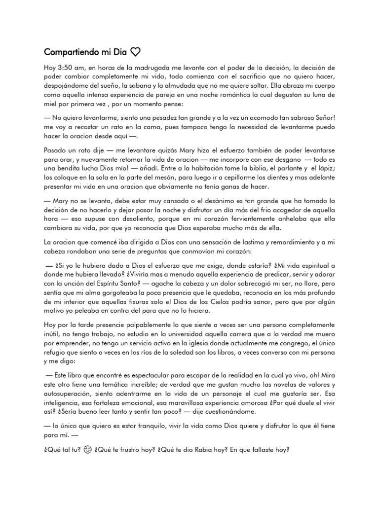 Compartiendo Mi Dia - Moises David | PDF