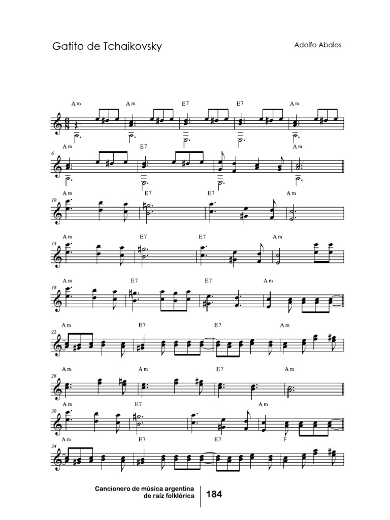 El Gatito de Tchaikovsky | PDF