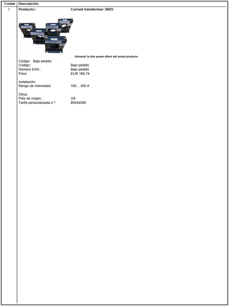 Current Transformer 3005 | PDF
