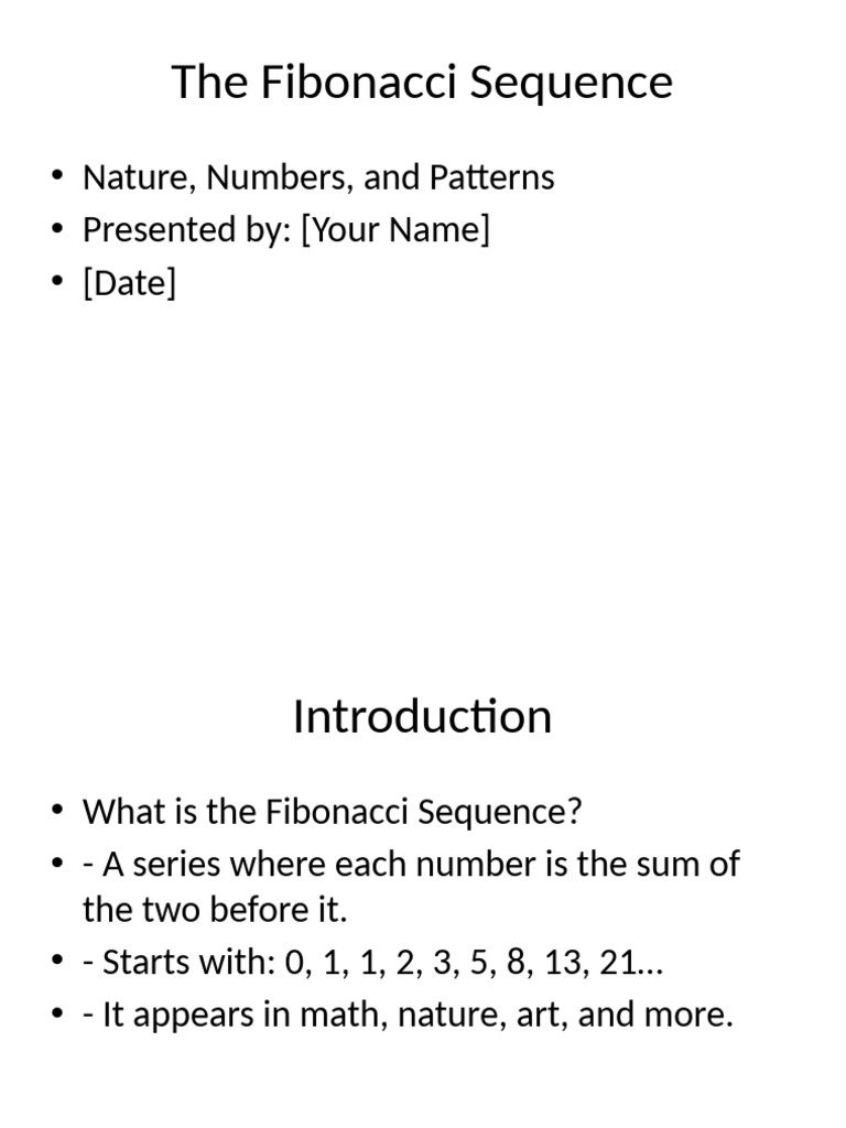 Understanding the Fibonacci Sequence | PDF