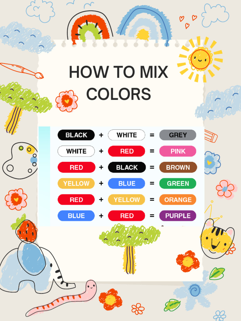 How To Mix Colors | PDF