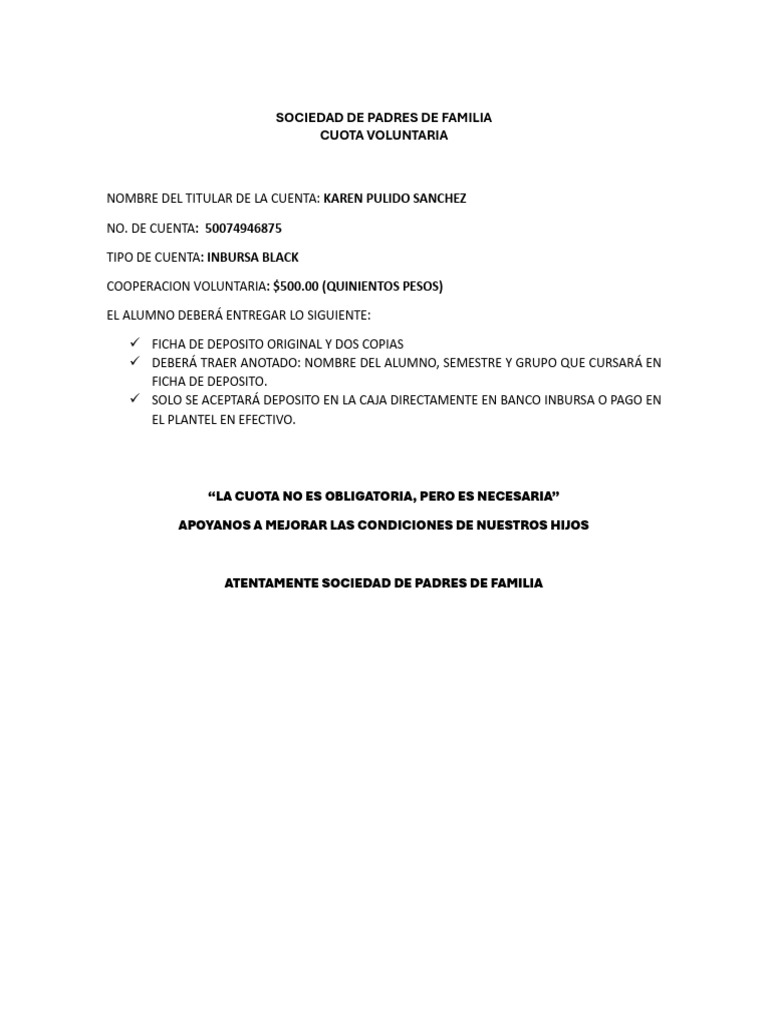 1sociedad de Padres de Familia | PDF