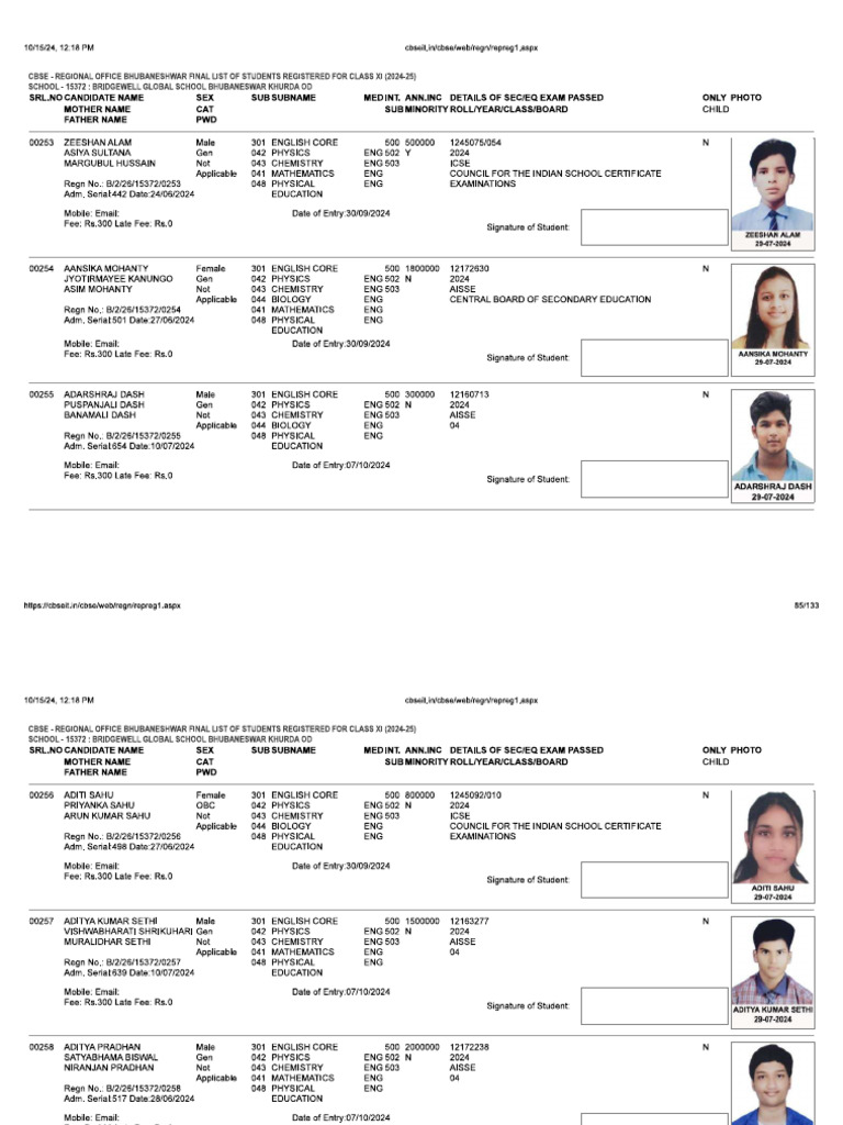 Xi GRP2 Reg 2025 | PDF