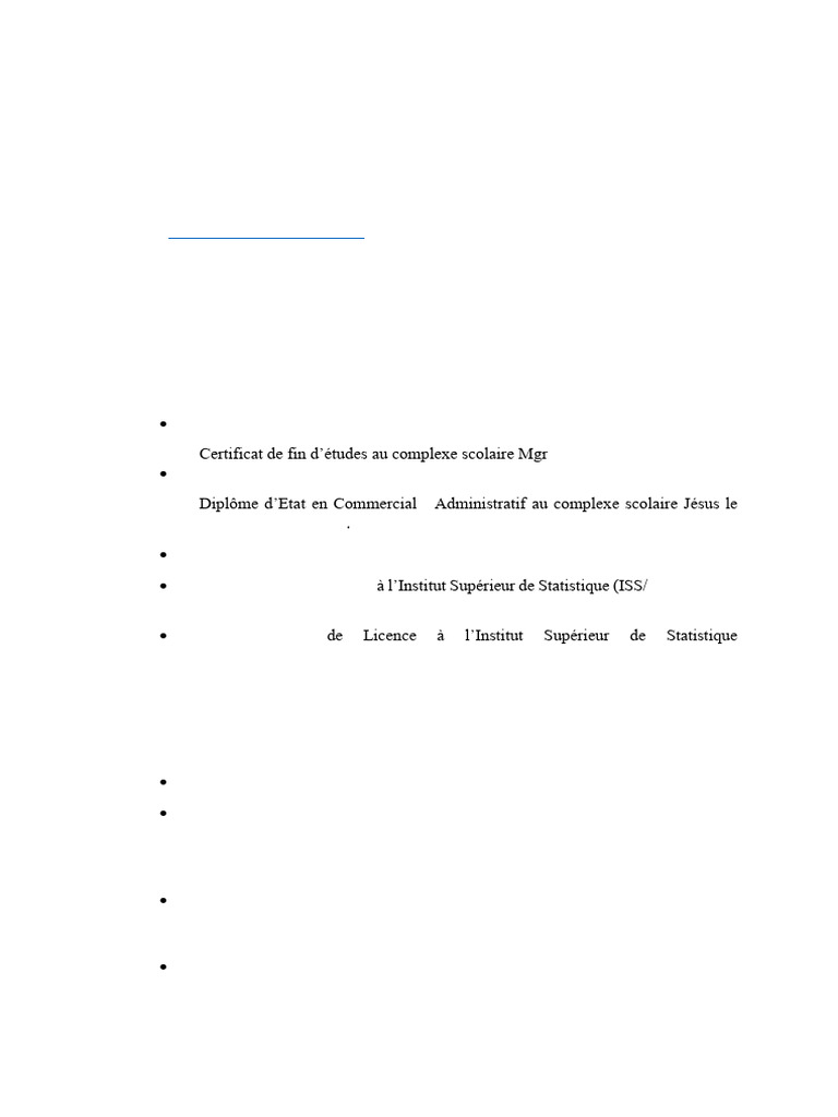 CV d'Emmanuel Diur Mulandeu | PDF