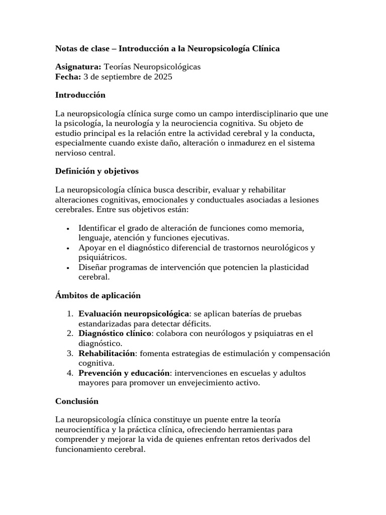 Notas de Clases 1 | PDF