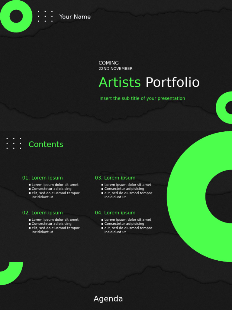 Artist Portfolio Presentation Template | PDF