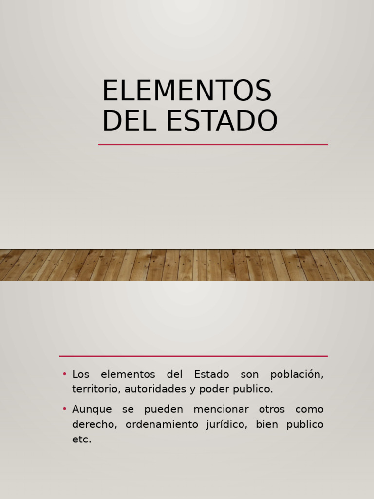 Elementos del Estado: Población y Territorio | PDF | Nación | Estado ...