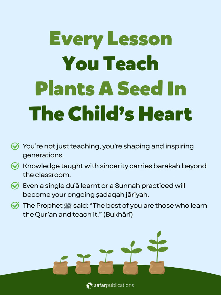 Madrasah Teacher Motivational Poster 1 | PDF