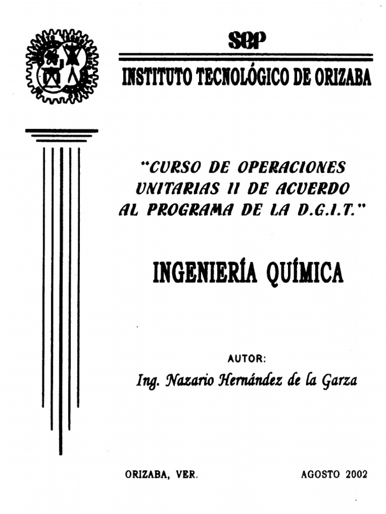 Operaciones Unitarias Ii Ing. Nazario | PDF