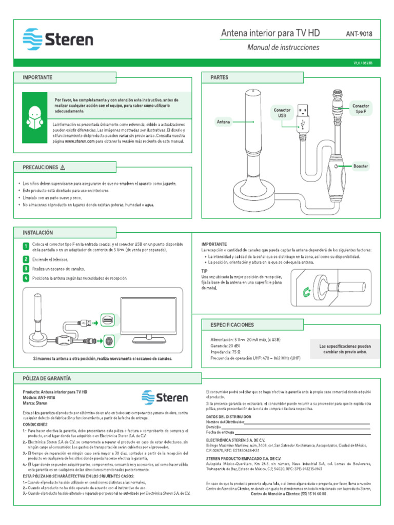 ANT 9018 V0.2 Instr | PDF