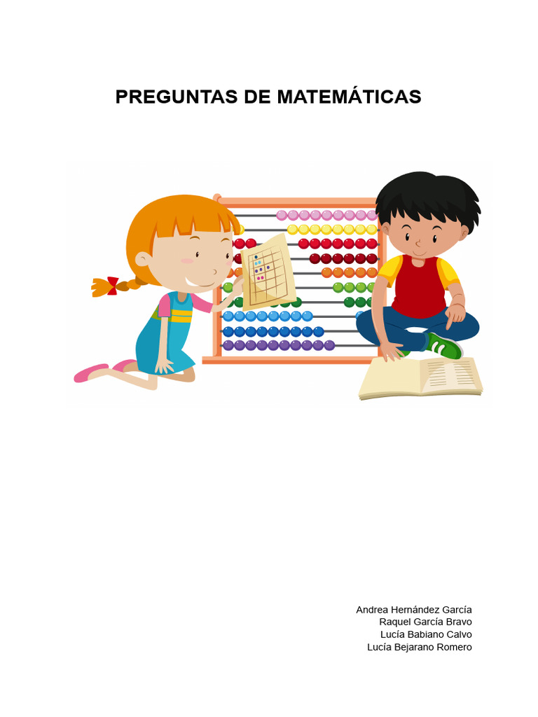 Preguntas de Matemã - Ticas. | PDF | Evaluación | Aprendizaje