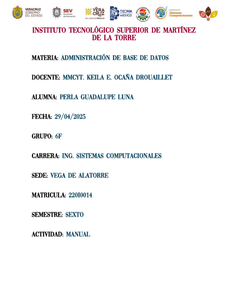 Manual SQL | PDF | Mi sql | Servidor SQL de Microsoft