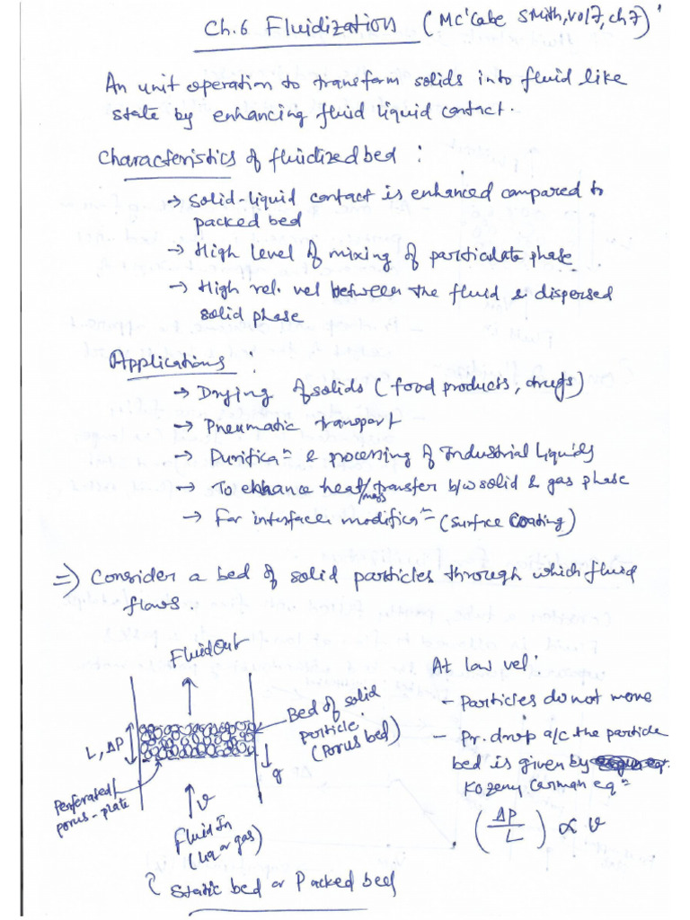 Ch6 - Fluidization | PDF