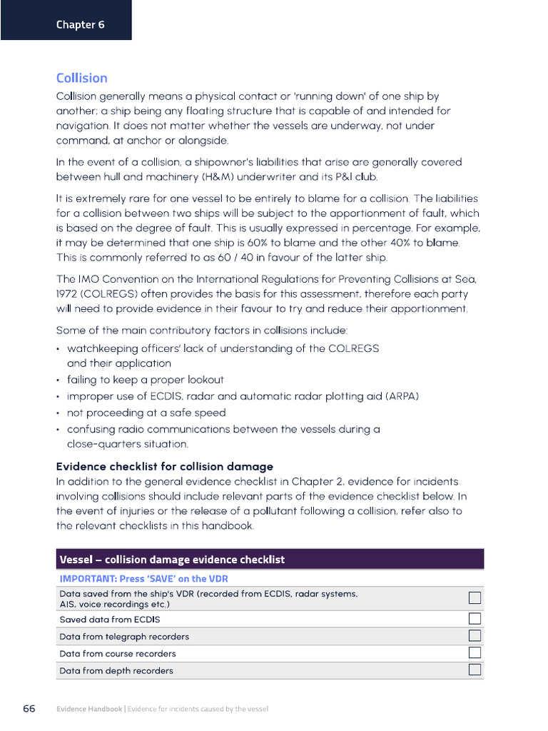 Mariners Role in Collecting Evidence Handbook 2Ed 2024-航行日志 | PDF