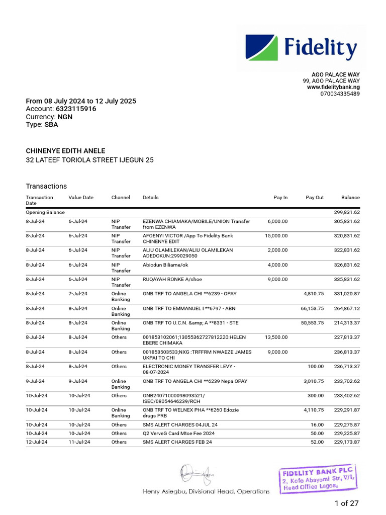 Account Statement 5916 250708 232453 | PDF | Financial Services ...