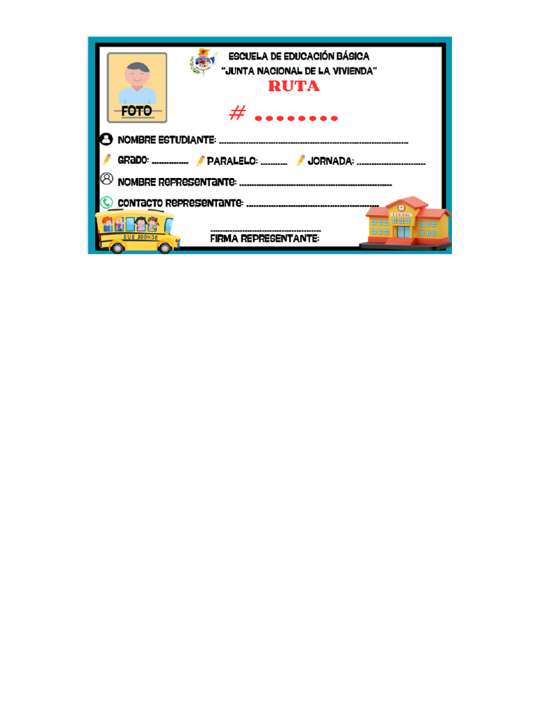 Carnet Escolar JNV | PDF