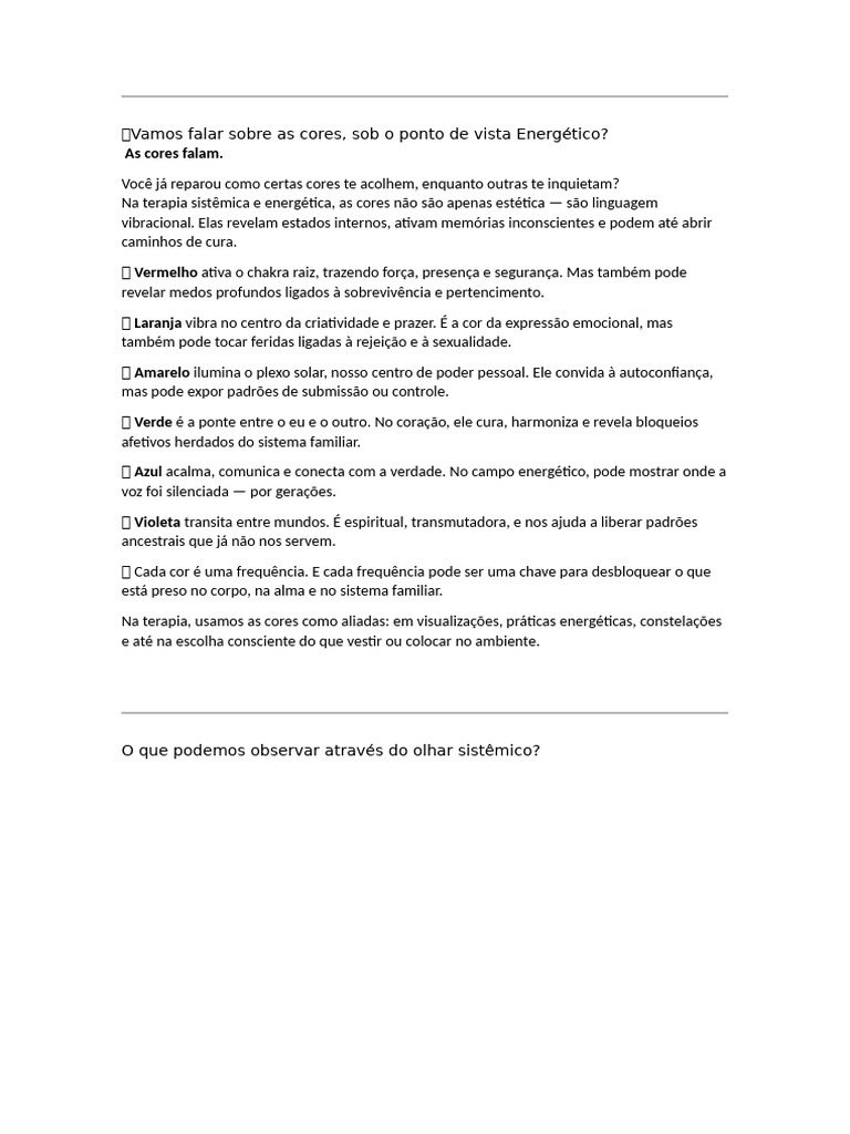 As Cores Falam | PDF | Cor | Emoções