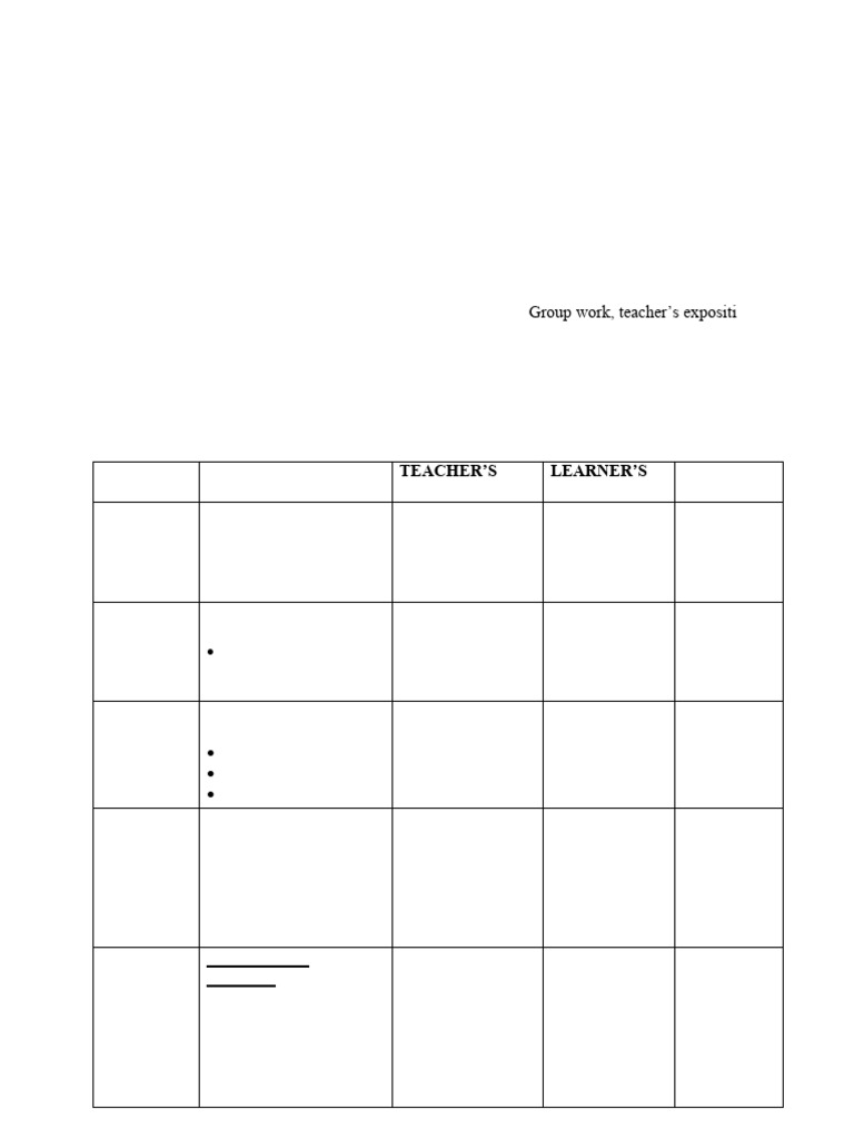 g6 Eng Lesson Plans (2) | PDF | Reading Comprehension | Lesson Plan