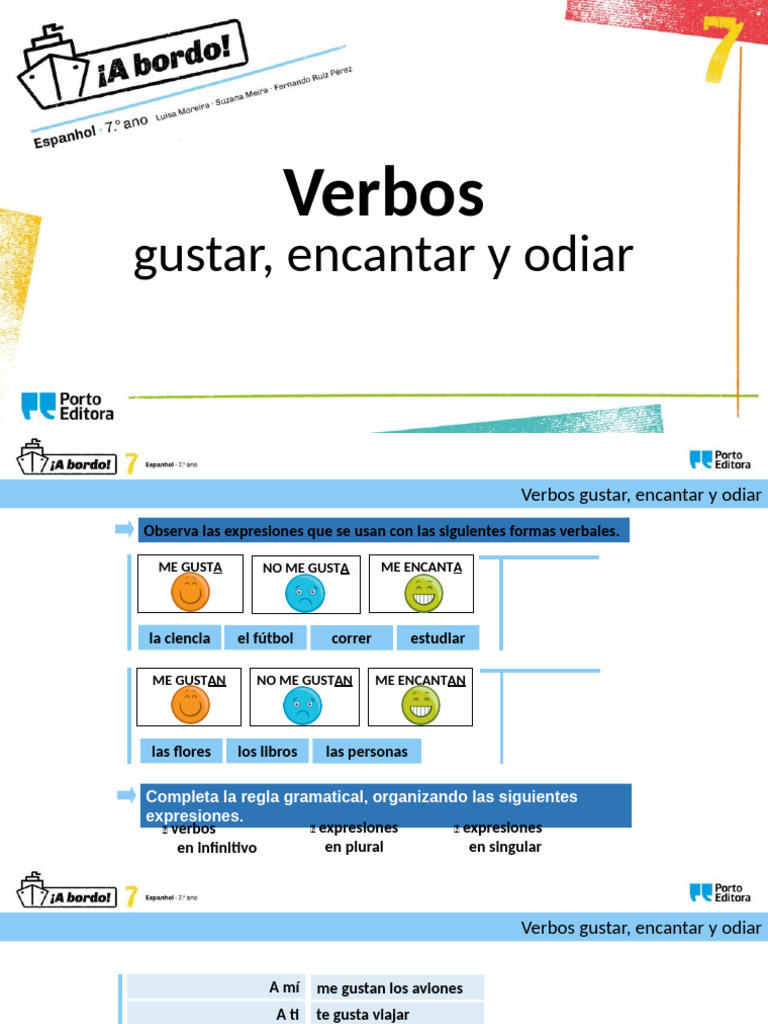 Uso de los verbos gustar y encantar | PDF | Verbo | Morfología