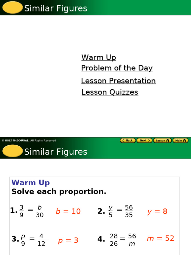 Lesson 1.1 - Similar Figures | PDF | Length | Rectangle
