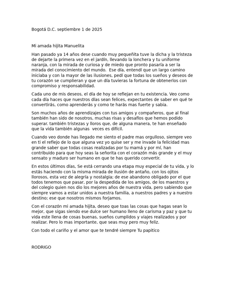 Carta Manuela | PDF