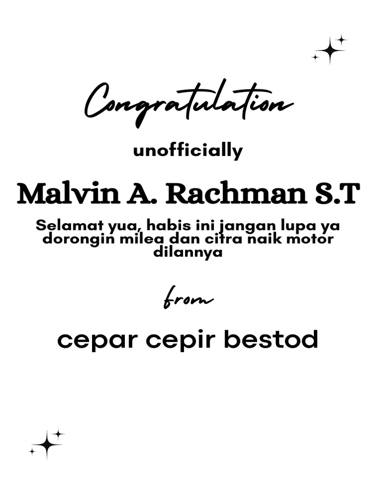 Congratulations - PDF 1 | PDF