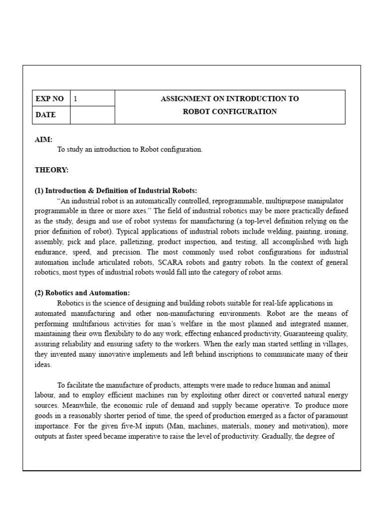 RPA Record | PDF | Rotation | Robot