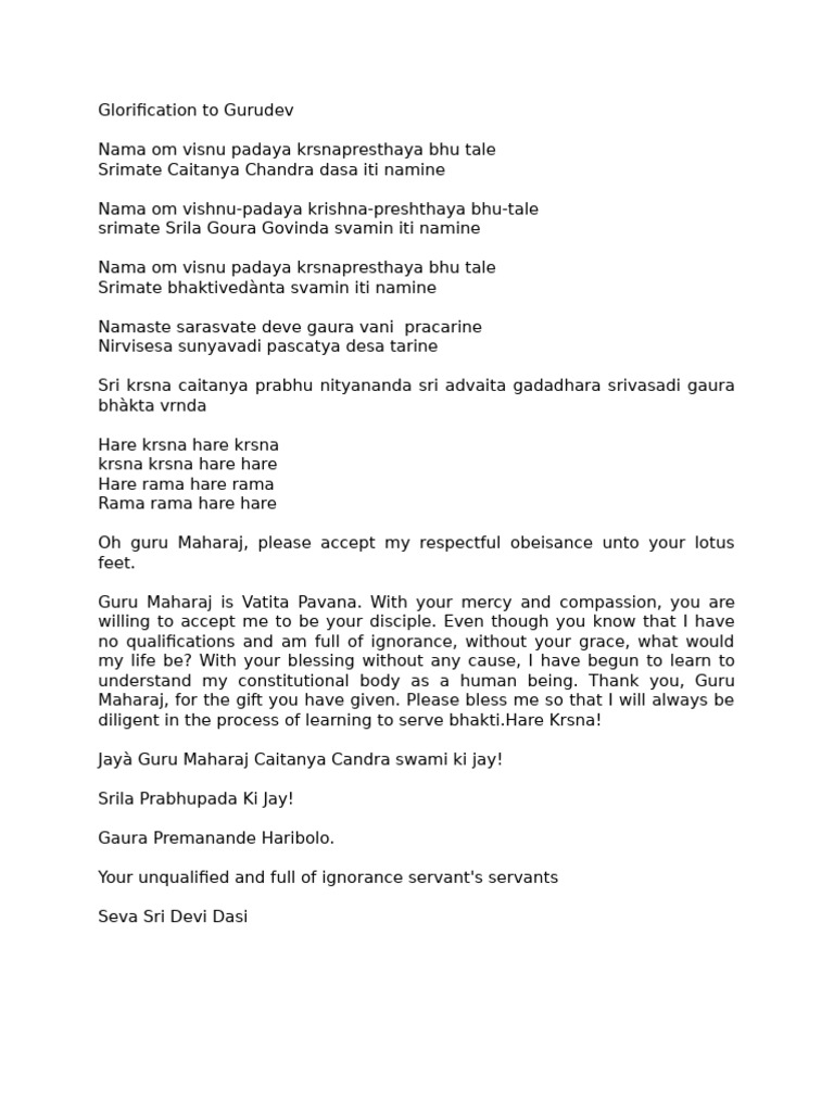 Glorification of Guru Maharaj | PDF | Hindu Gods | Forms Of Vishnu