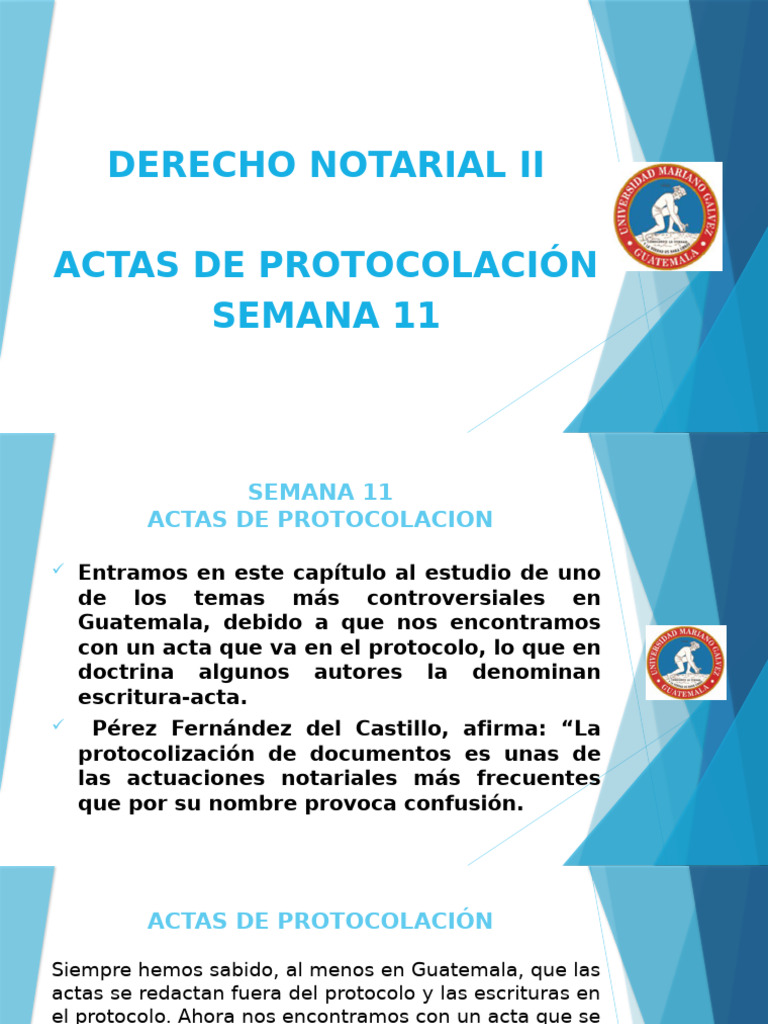 Actas de Protocolización Notarial | PDF