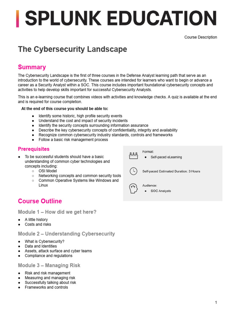 Introduction to Cybersecurity Concepts | PDF | Computer Security | Security