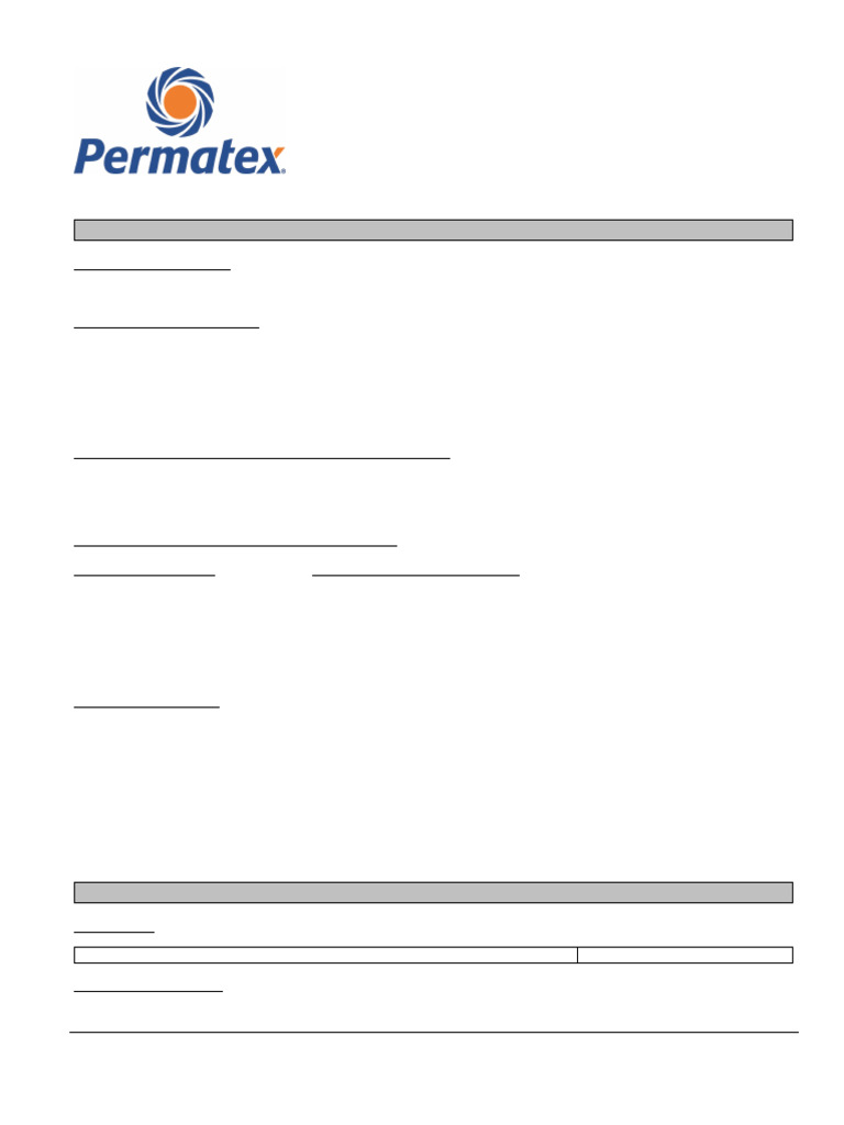 Permatex Sellador Form-A-Gasket N°2 3 Oz 80016 | PDF | Toxicidad ...
