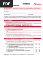 Singlife B90 Application Declaration | PDF